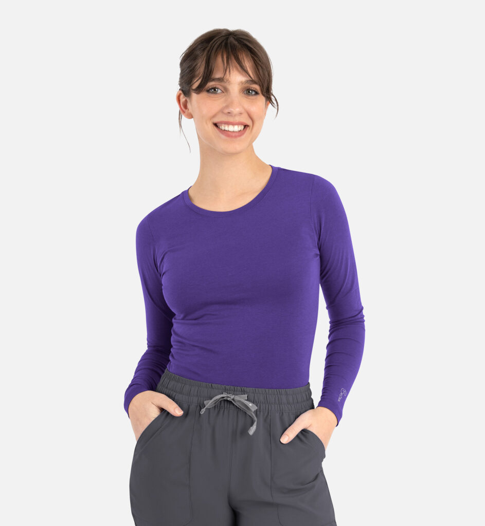 Women’s Basic Long Sleeve Underscrub Tee | Legacy School & Career Apparel